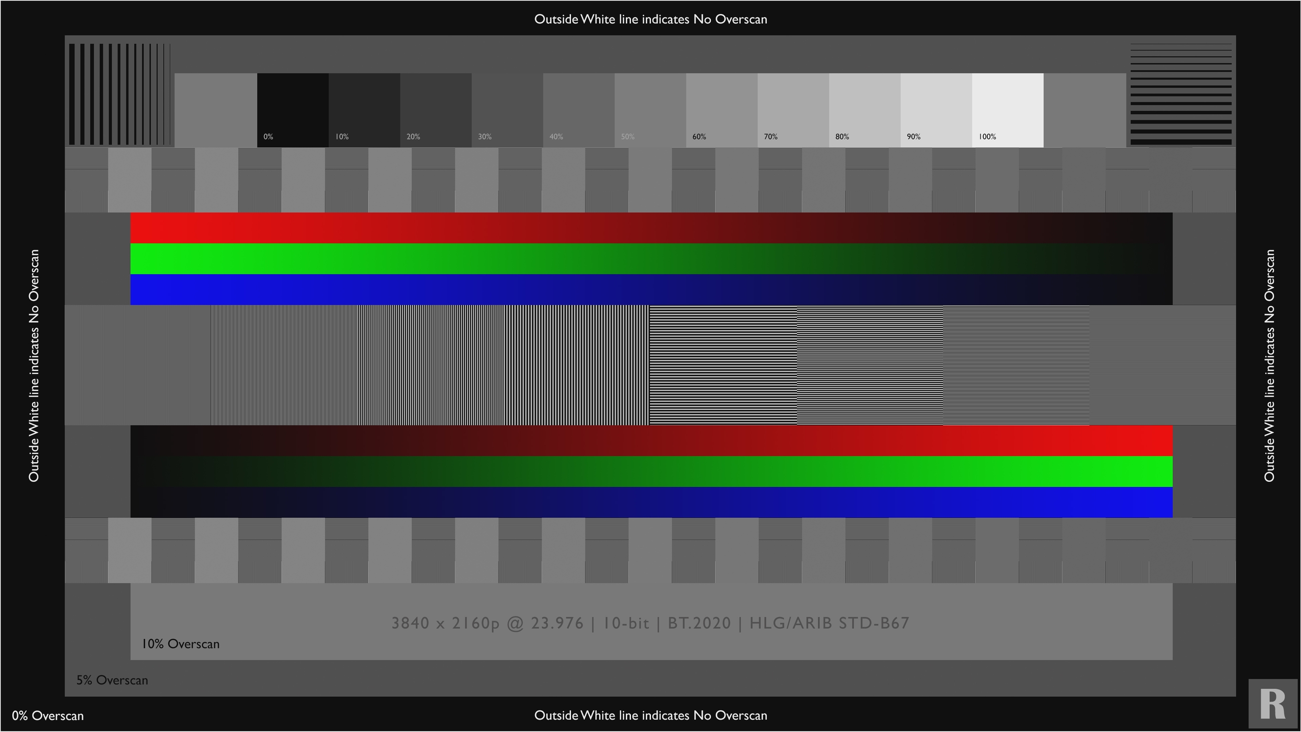 HLG-HDR - UltraHD Test Patterns